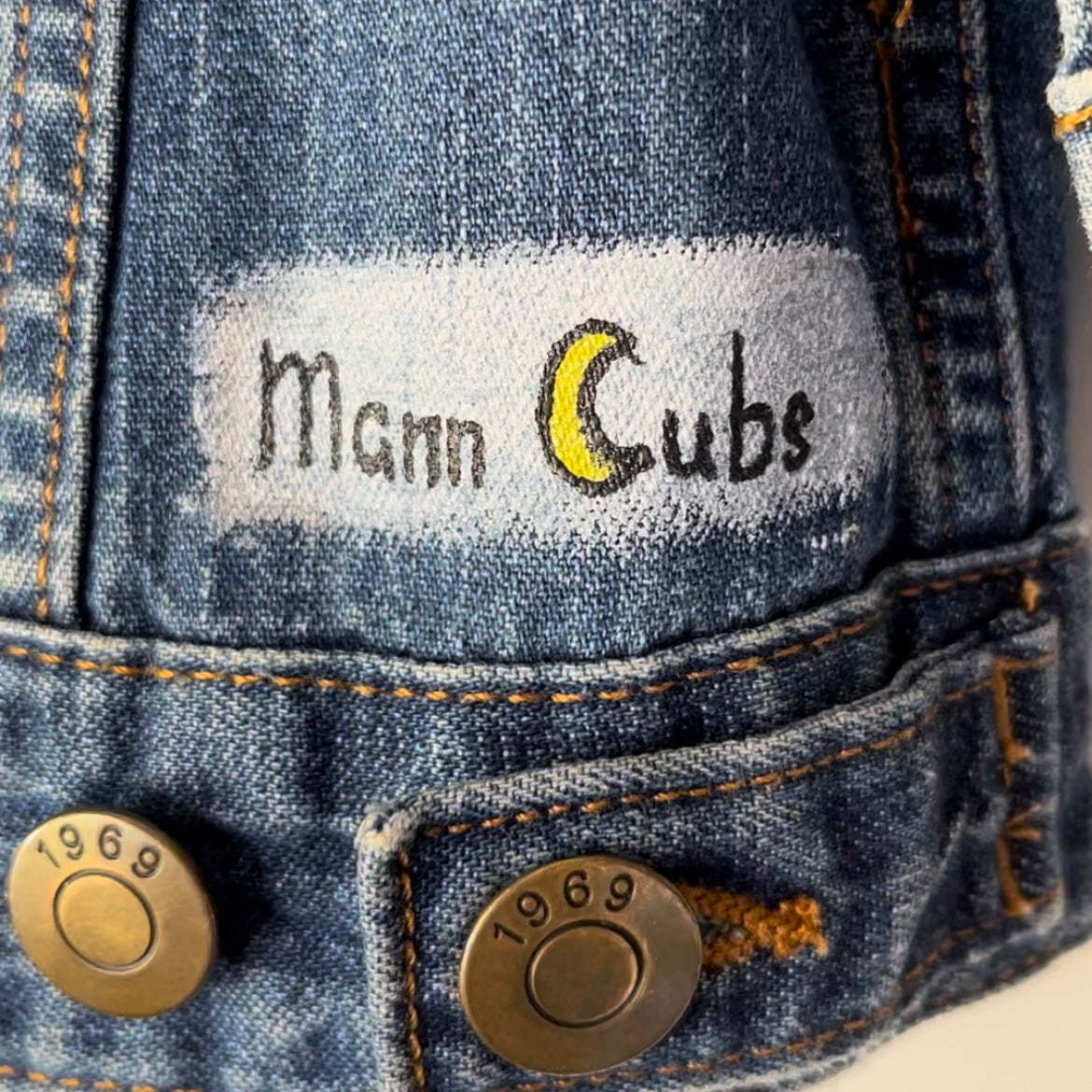Custom Hand-Painted Denim Jackets – Mann Cubs